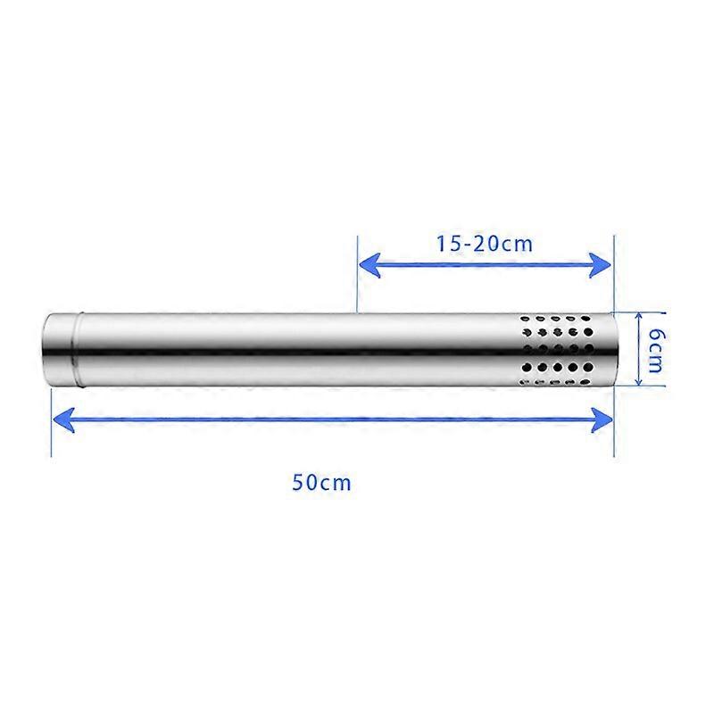 50cm 60mm Stainless Steel Stove Pipe Straight Chimney Flue Gas Pipe ...