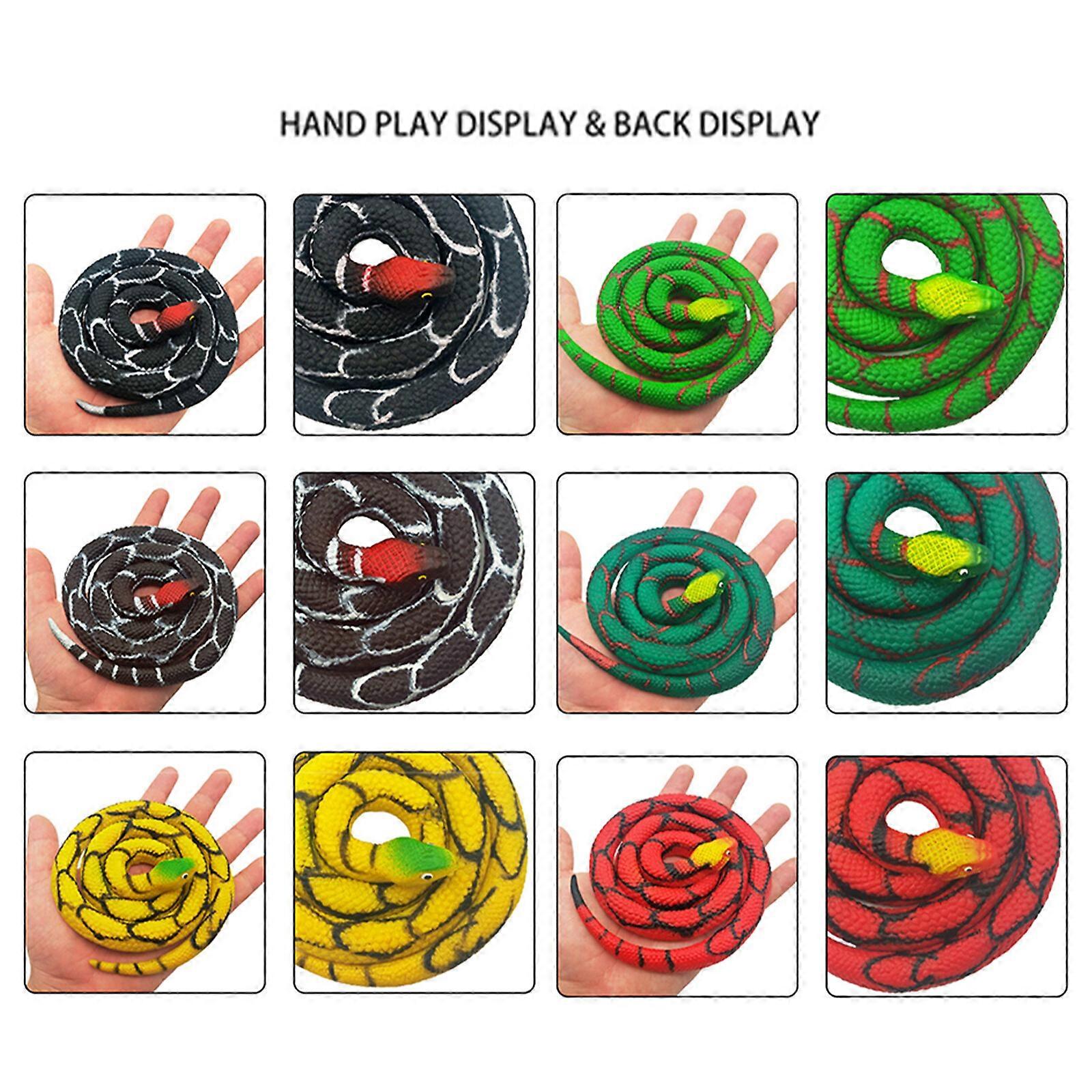 Realistic Fake Snakes Toy for Halloween, April Fools' Day and Prank, 30 ...