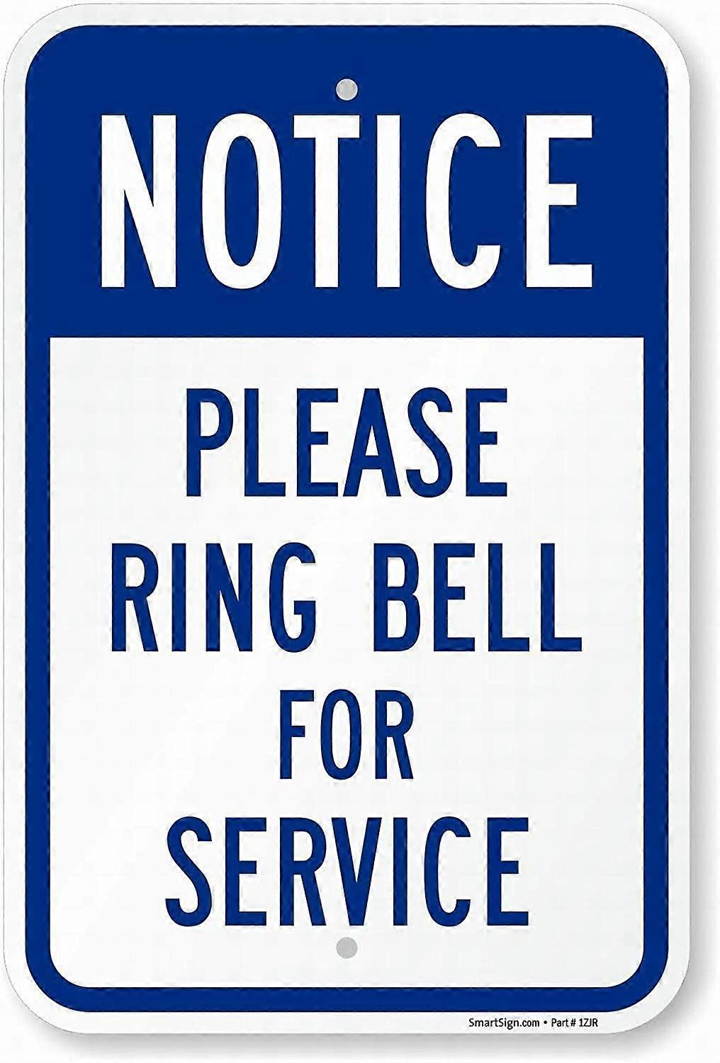 Garage Decor Sign Notice: Please Ring Bell for Service Safety Sign ...