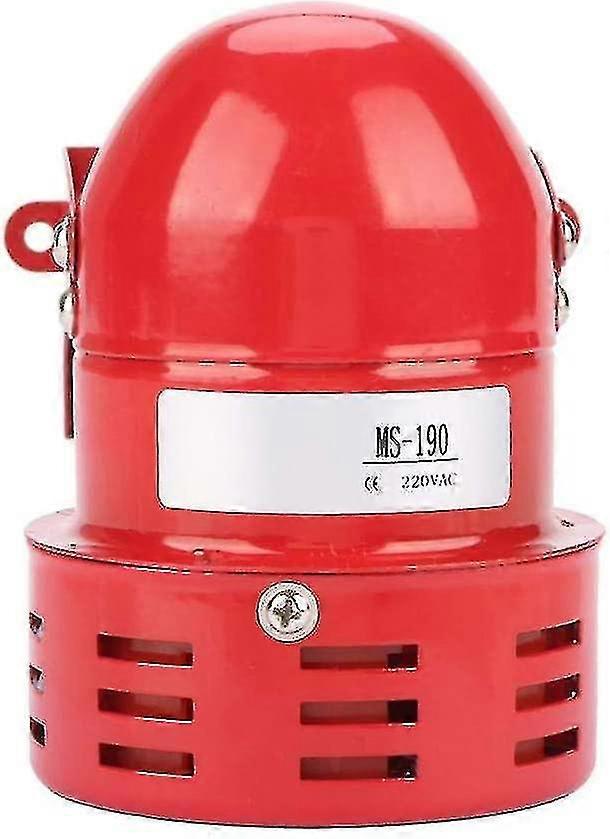 Kryc-220v Powerful Outdoor Alarm Siren, 120db Alarm Siren, Red Motor ...