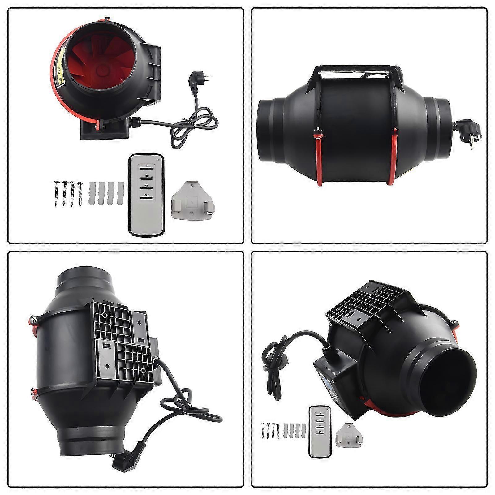 Flue Exhaust Fan 100mm Inline Duct Fan Extractor Fan With Variable ...