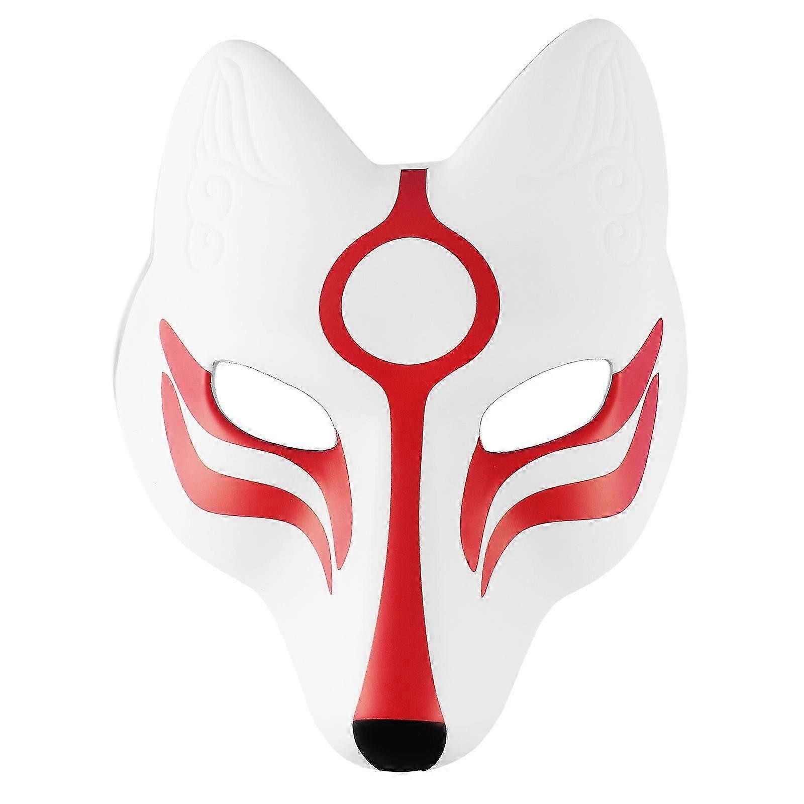 Modeling Mask Japanese Style Anime Half Face Fox Japanese Fox Kitsune ...