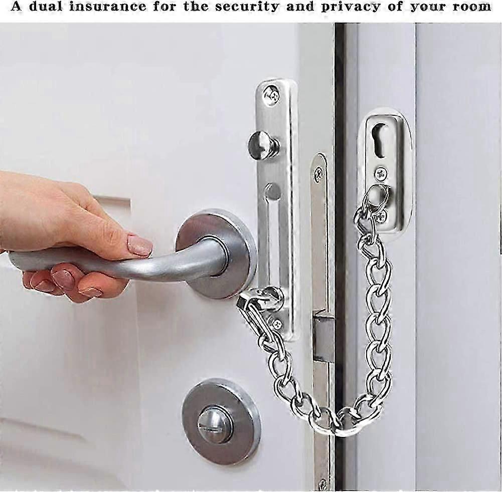 Security Chain,304 Stainless Steel Door Chain,Door Chain Lock with ...
