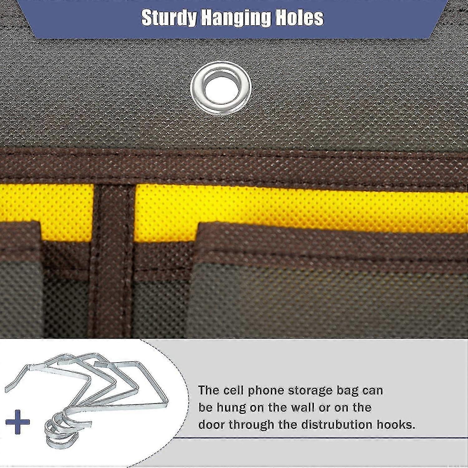 numbered classroom sundries closet pocket chart for cell phones holder ...