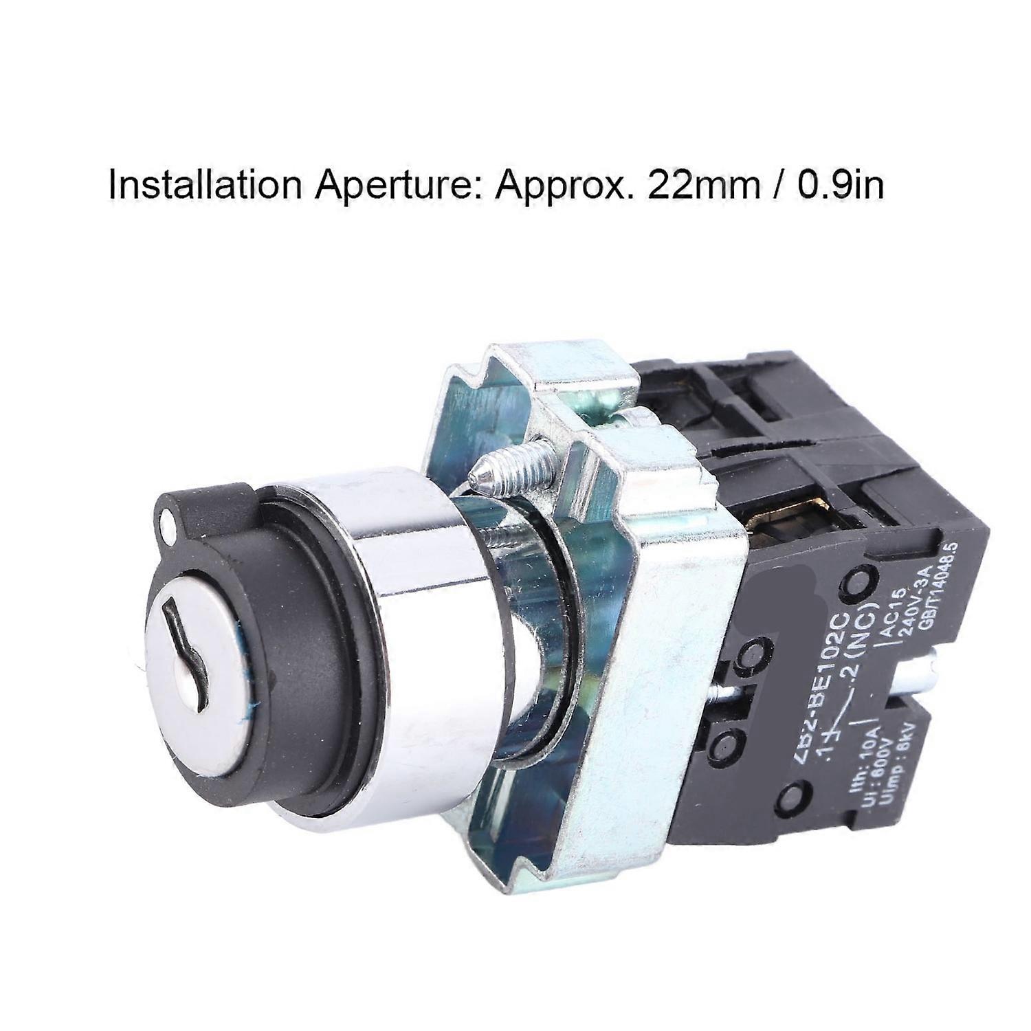 2 Position Key Switch Self‑Reset Power Lock Conversion Rotation Locking ...