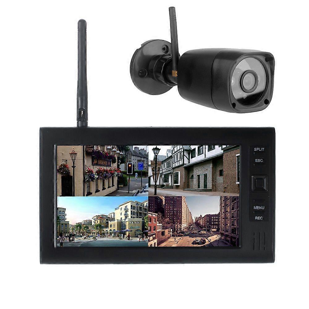Wireless Security Camera DVR System with 720P Camera and 7 Inch LCD ...