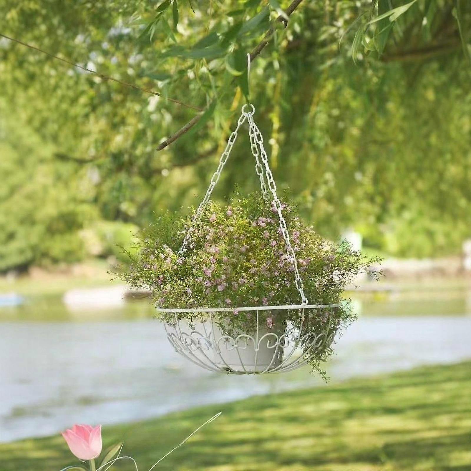 Flower Pot Hanging Basket Iron Art Plant Container for Office Balcony ...