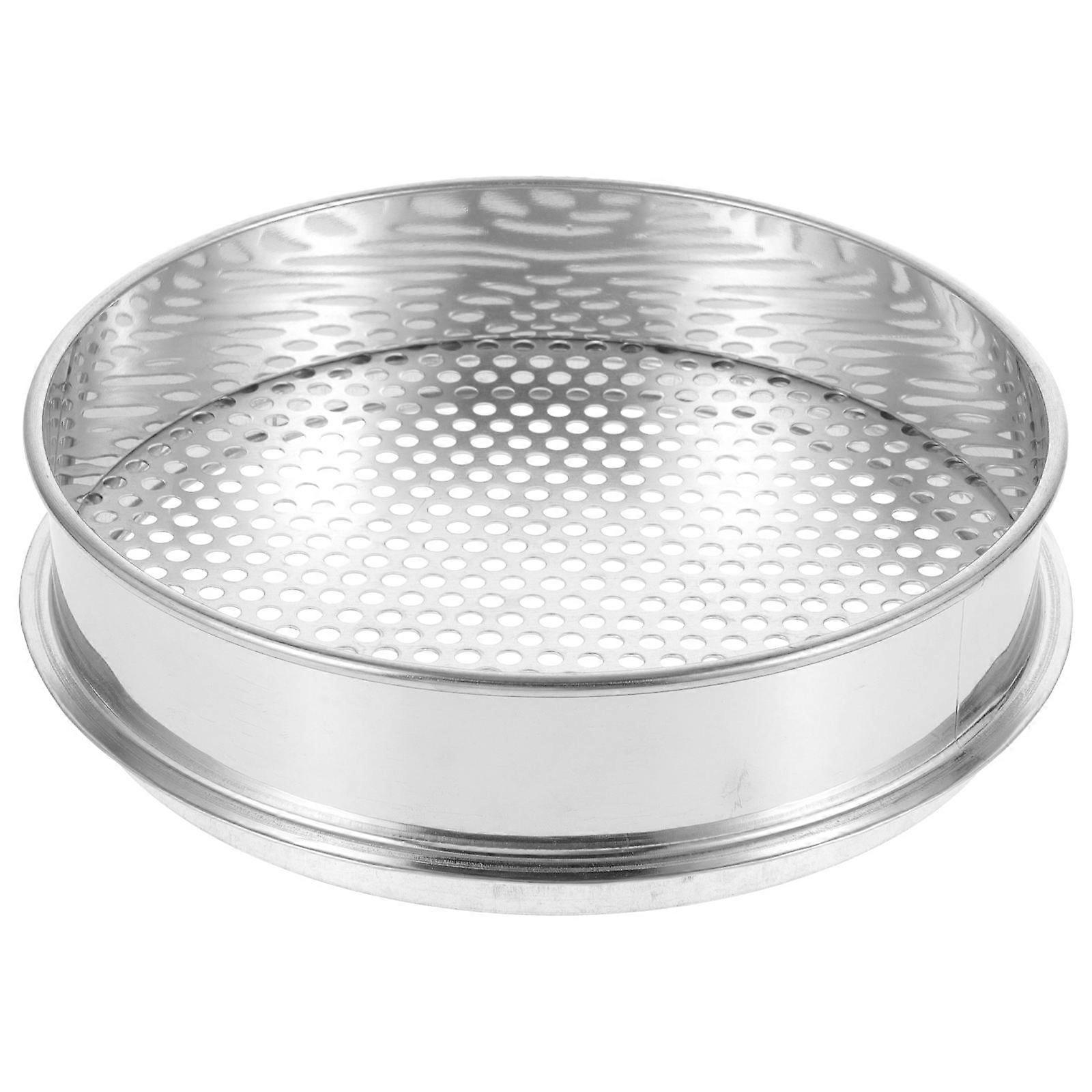 Stainless Steel Soil Sieve for Outdoor Use Round Mesh Sieve Stackable ...