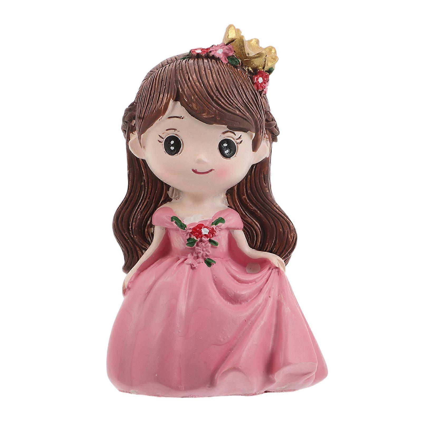 Mini Princess Figure: Cute Princess Cake Topper Little Girl Figurine ...
