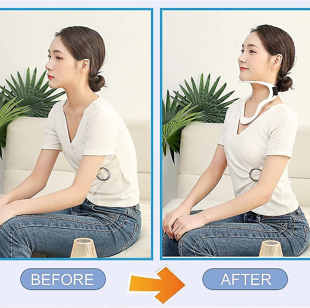Neck Stretcher, Neck Collar And Adjustable Neck Brace, Ergonomic ...