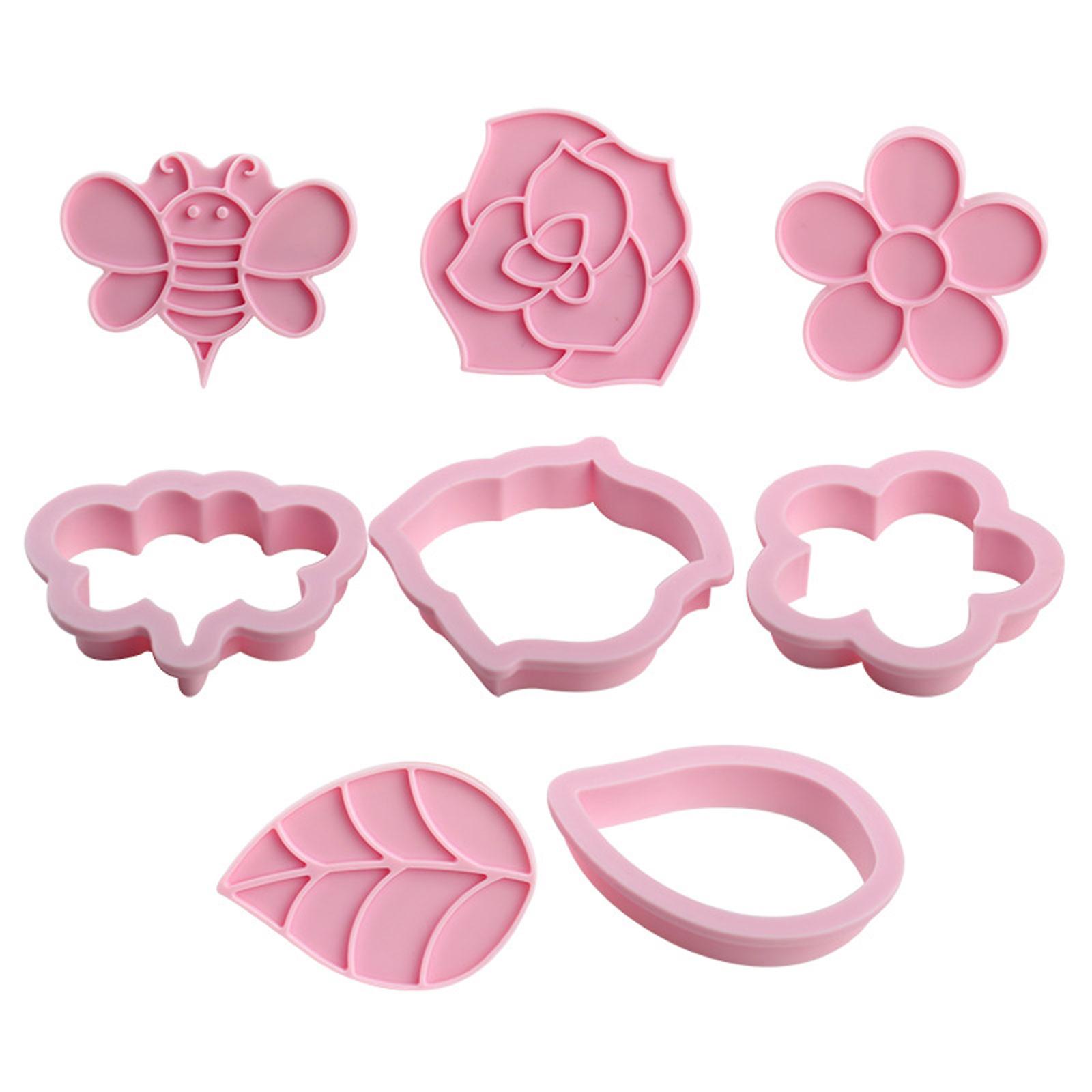 Cute Cartoon Silicone Molds Flower Bee Leaves Molds Candy Molds Icing ...