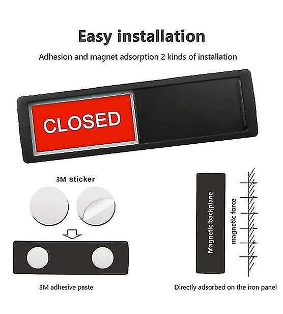 Open Closed Sign, Open Signs Privacy Slide Door Sign Indicator | Fruugo ES