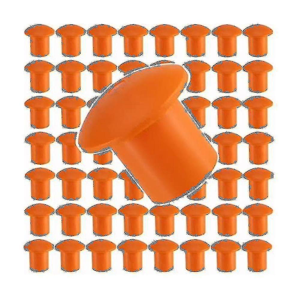 80 Pcs Rebar Caps, Mushroom Rebar Safety Cover, Orange Rebar Covers ...