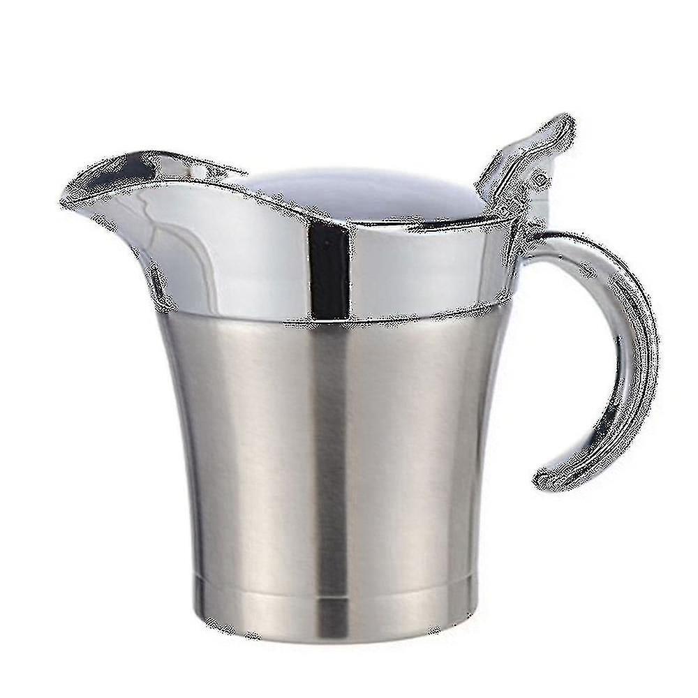 Gravy Boat Porcelain Stainless Steel Sauce Jug Thermal Milk Jug With ...