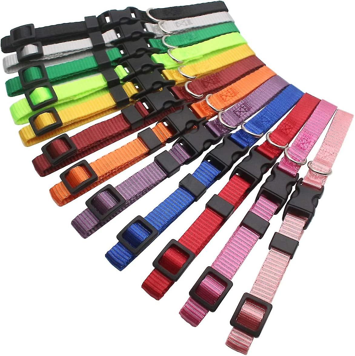 14 Pcs Soft Nylon Puppy Whelping Id Collars - Adjustable Breakaway ...