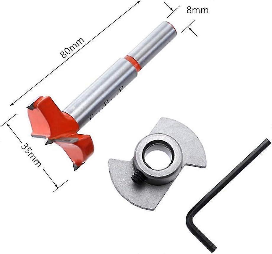 35MM Hinge Jig Sets Concealed Hinge Drill Bit Sets Drill Locating Guide ...