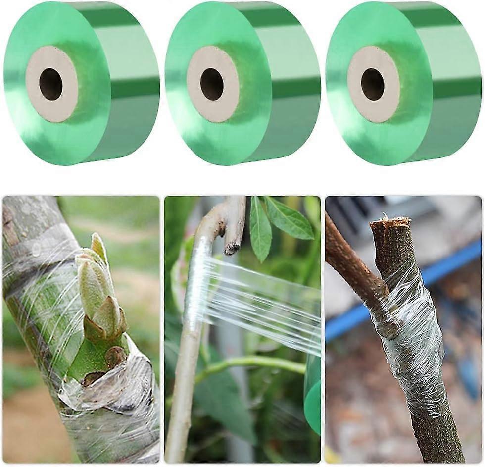 Nursery Tape 100M X 3 Rolls Self Adhesive Grafting Tapes, Repair Tape ...
