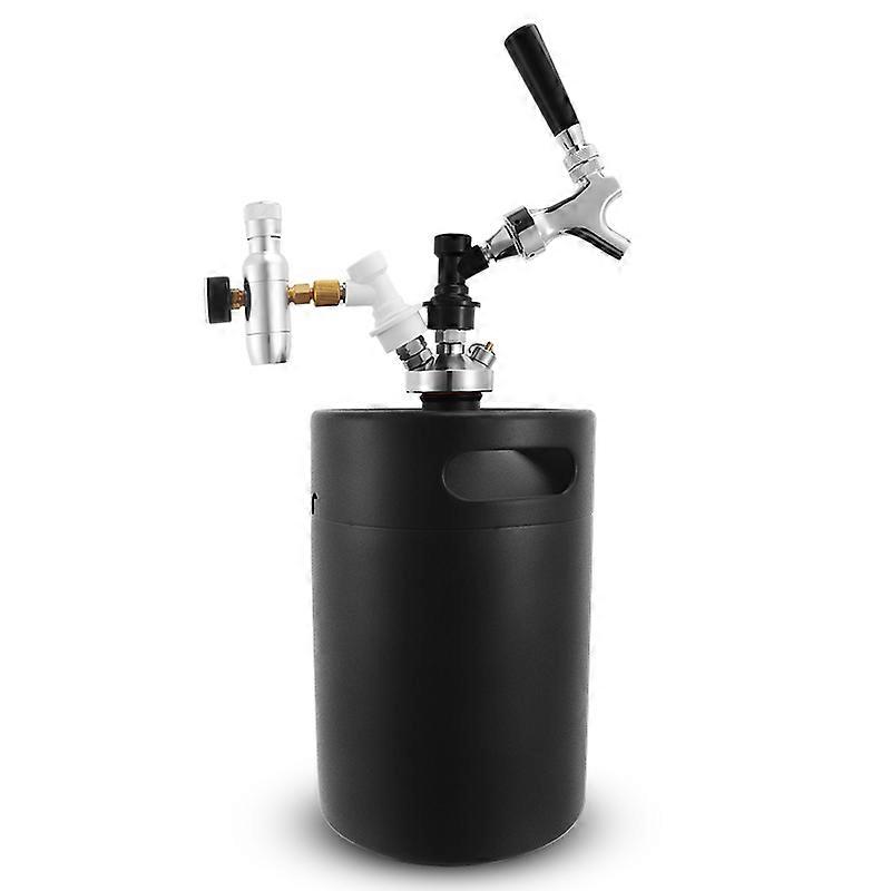 Beer Keg, 5L Mini Keg Growler Kit, Premium Co2 Charger Ball Lock ...