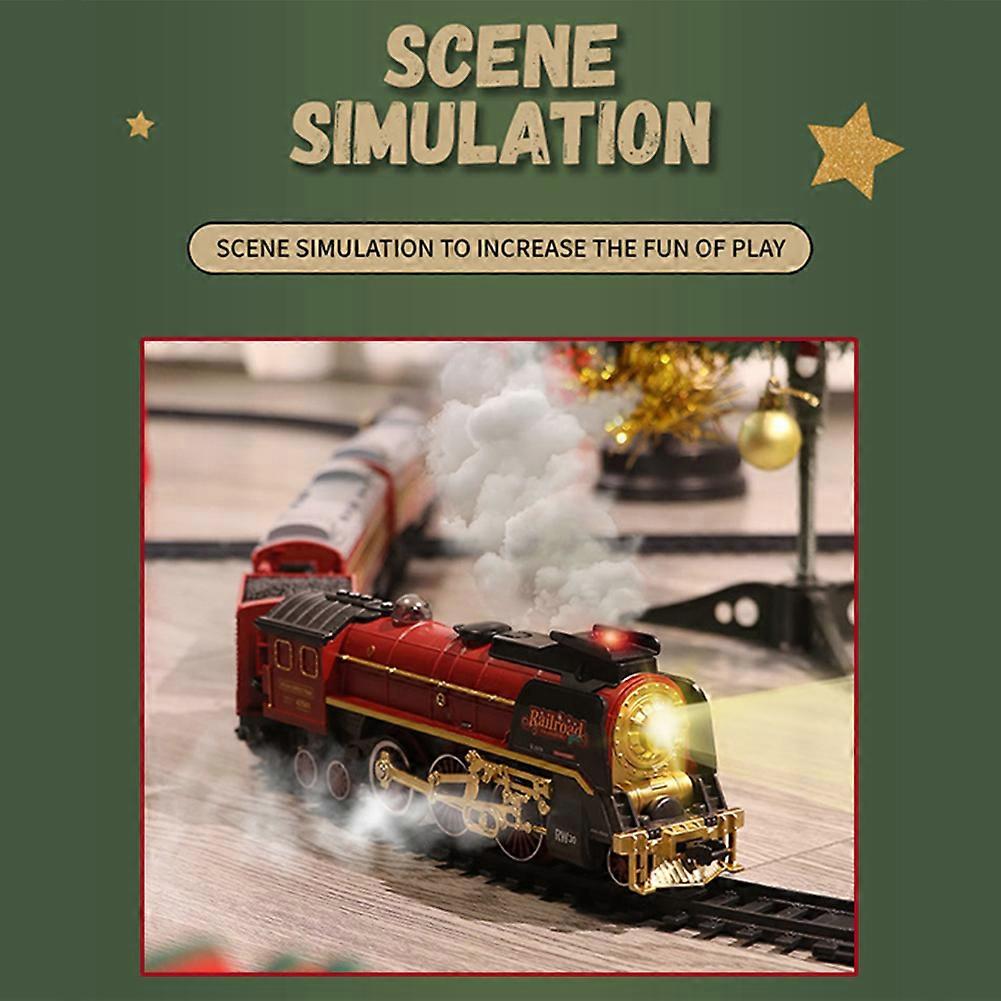 Remote Control Trains Set Lighteds Electric Trains Tracks Toy with ...