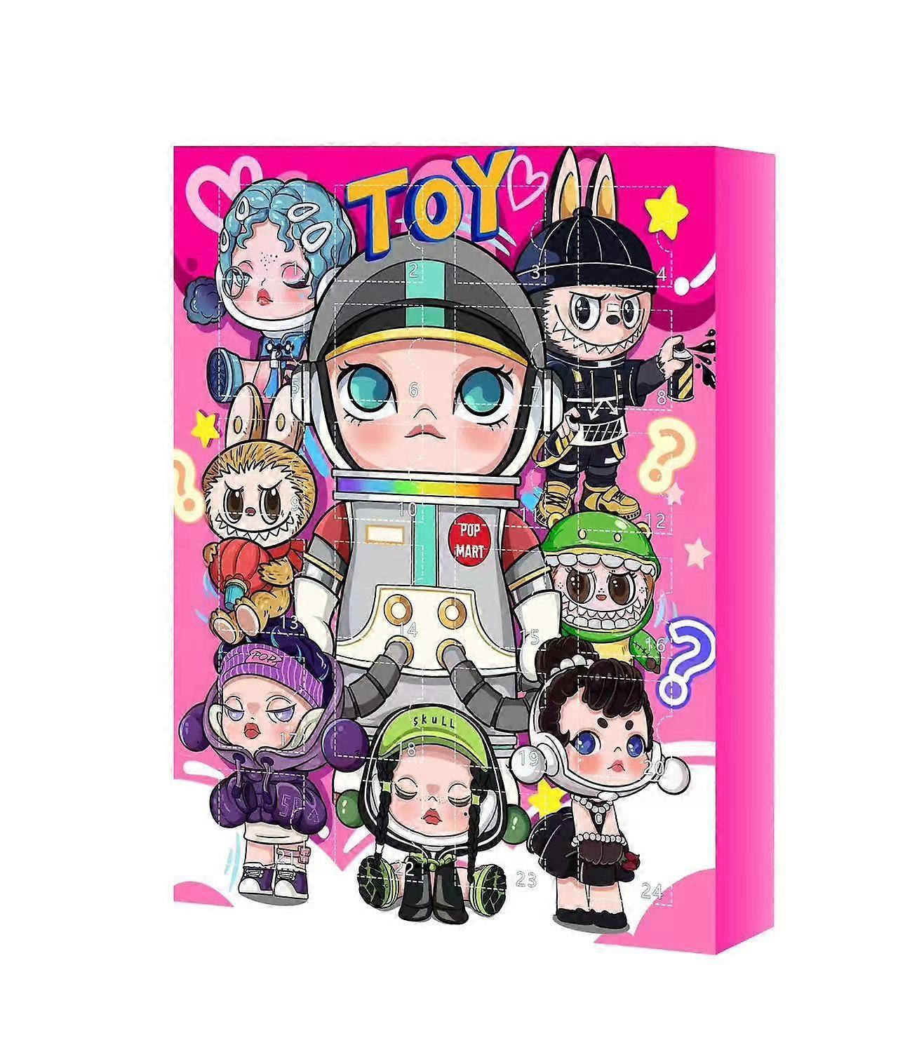 Christmas Advent Calendar 2024 New Pop Mart 24 Gifts Christmas Day ...