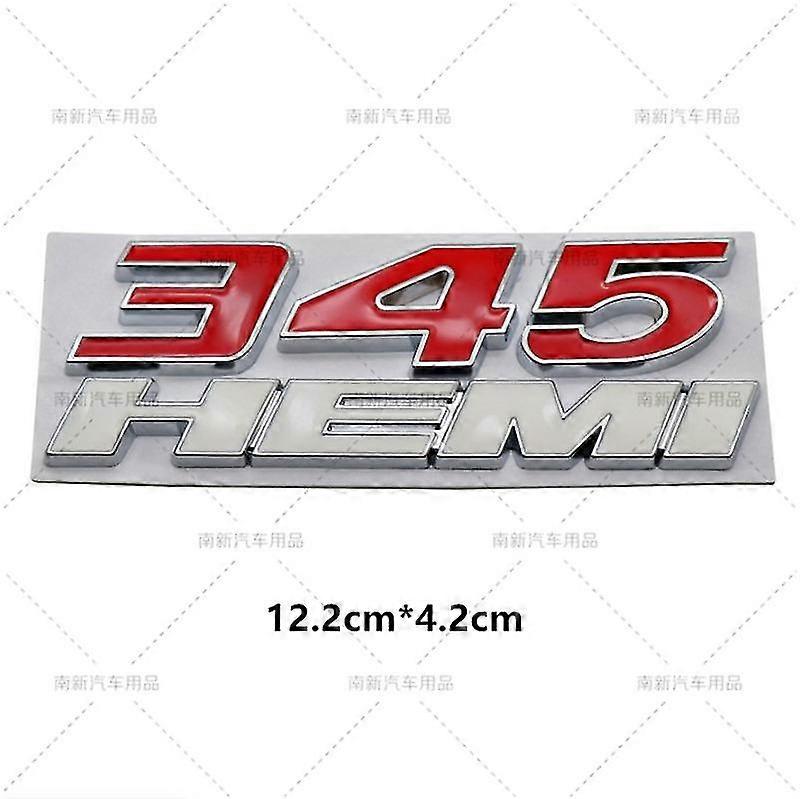 3d Metal 345 Hemi Engine Logo 392 Hemi Emblem Badge Car Stickers Decal ...