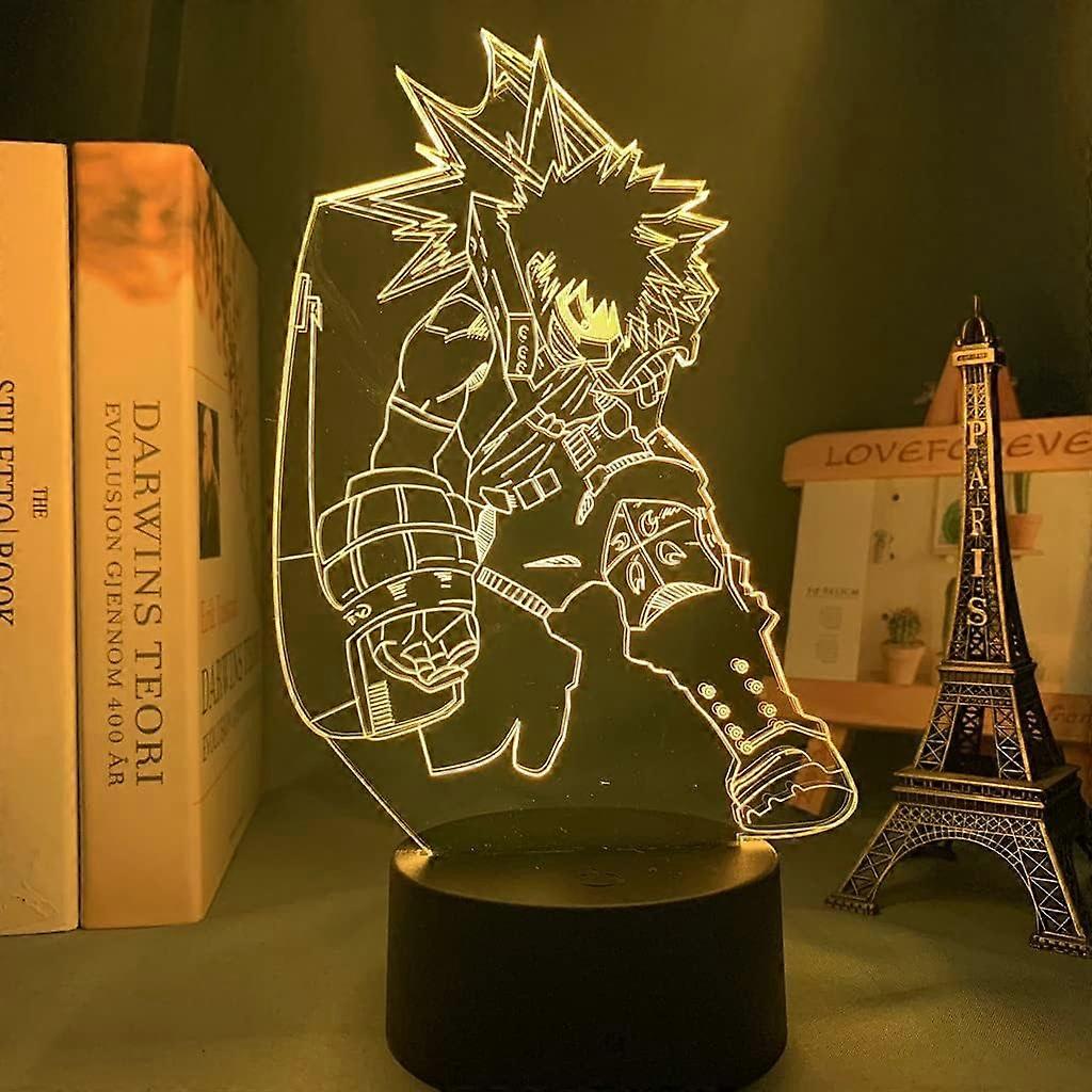3D Lamp Anime My Hero Academia Katsuki Bakugo Lamp for Bedroom ...