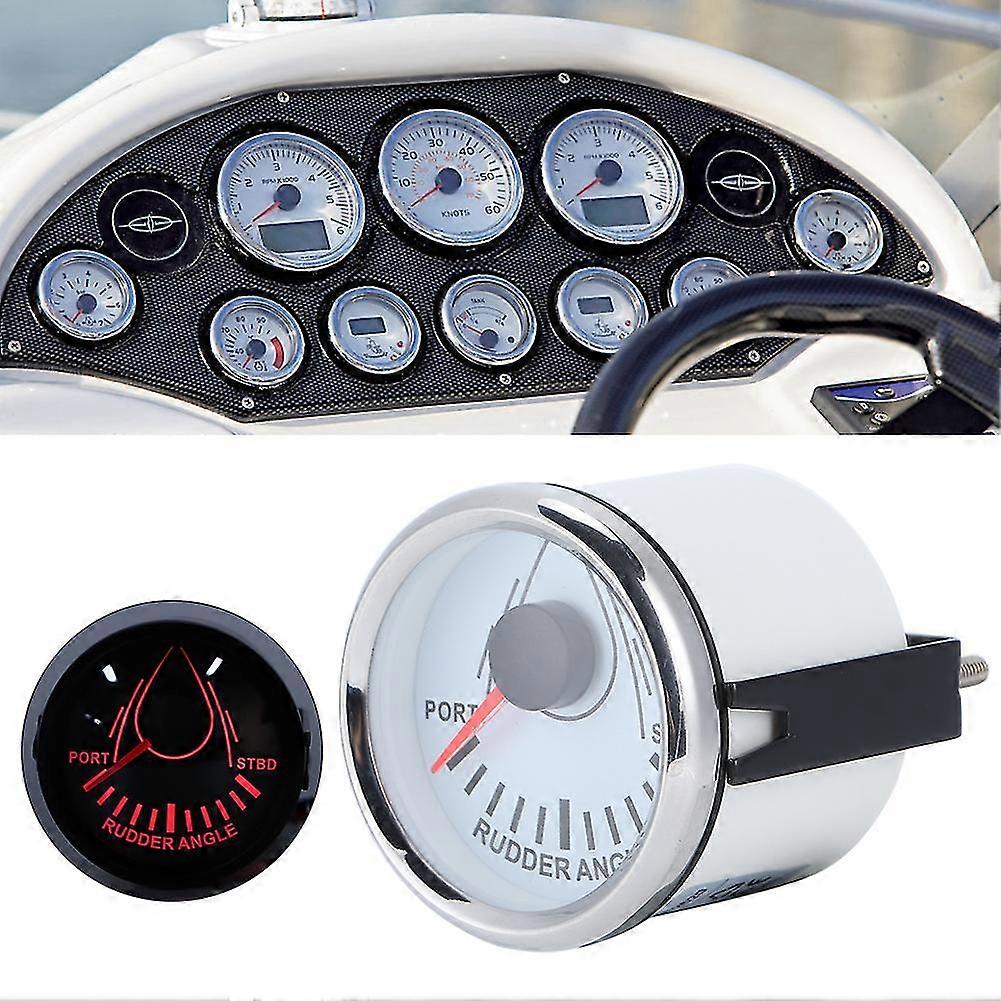 52mm Universal Boat Rudder Angle Indicator 0-190ohm Signal with Rudder ...