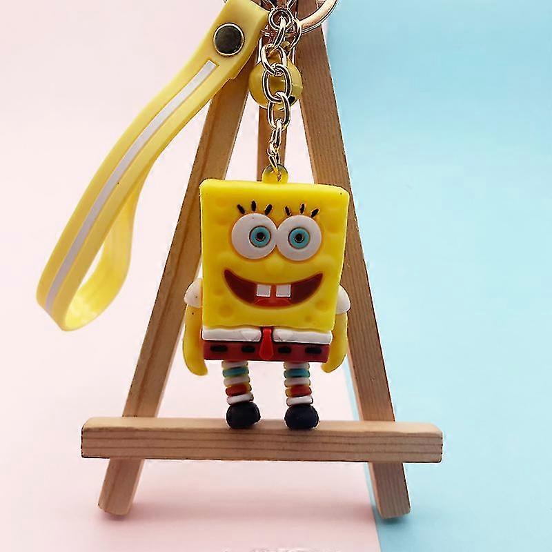 Kawaii Spongebob Keychain Cute Patrick Star Squidward Tentacles Key ...