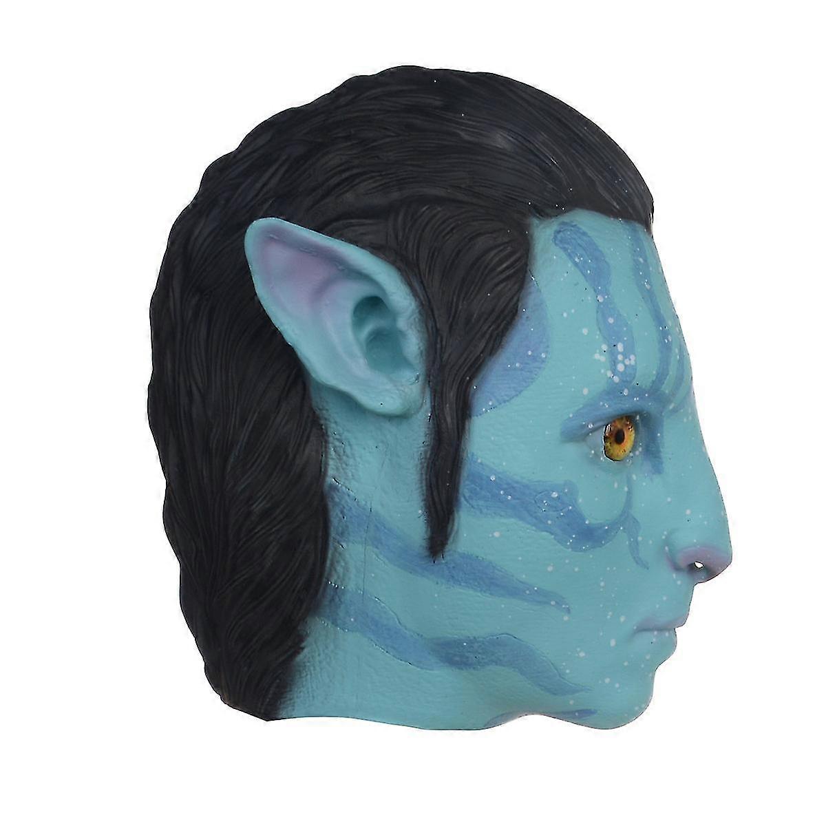 Movie Avatar 2 Cosplay Mask Latex The Way Of Water Alien Costume Party ...