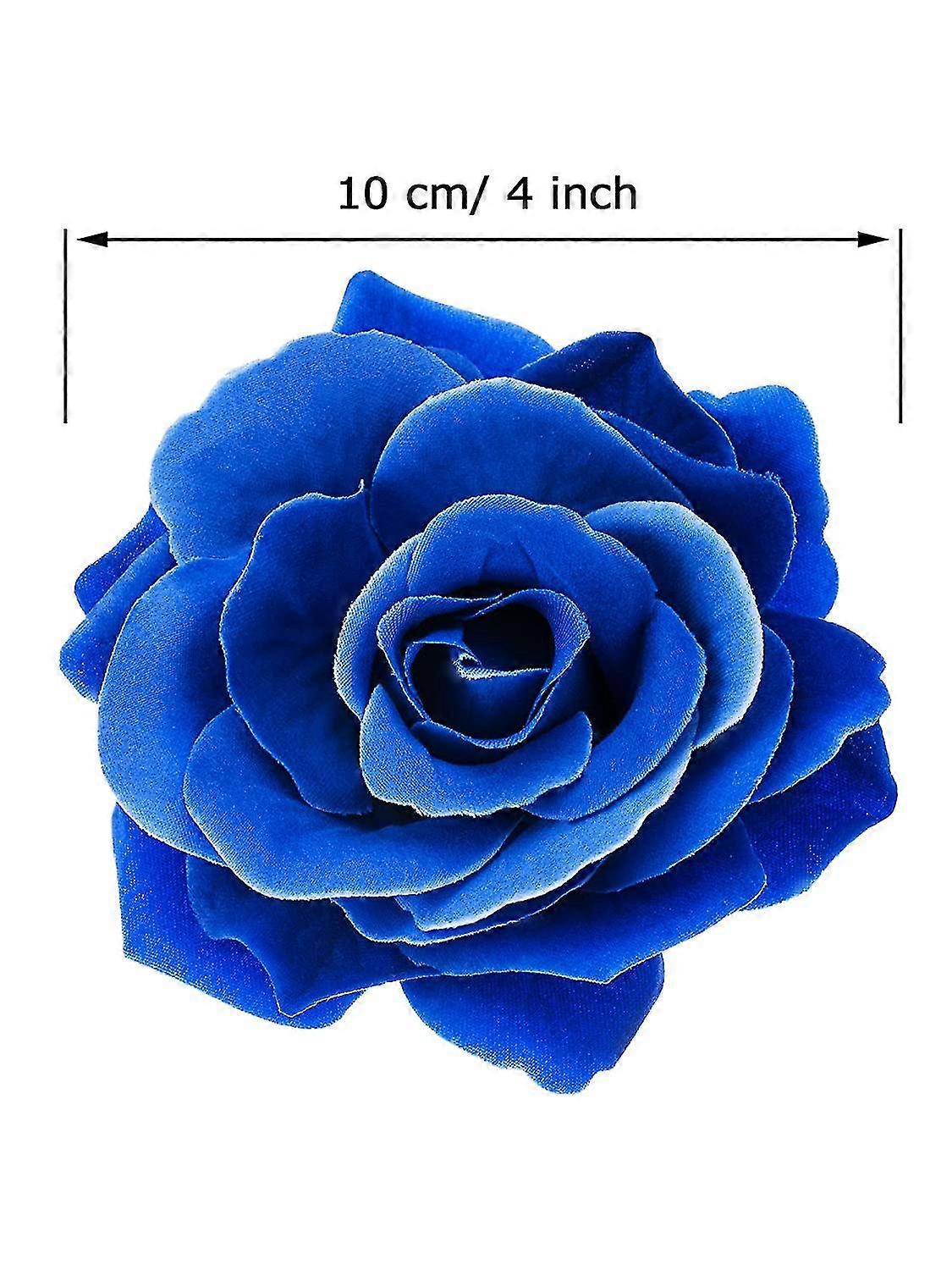 15 Pieces Rose Flower Hairpin Hair Clip Flower Pin Up Flower ...