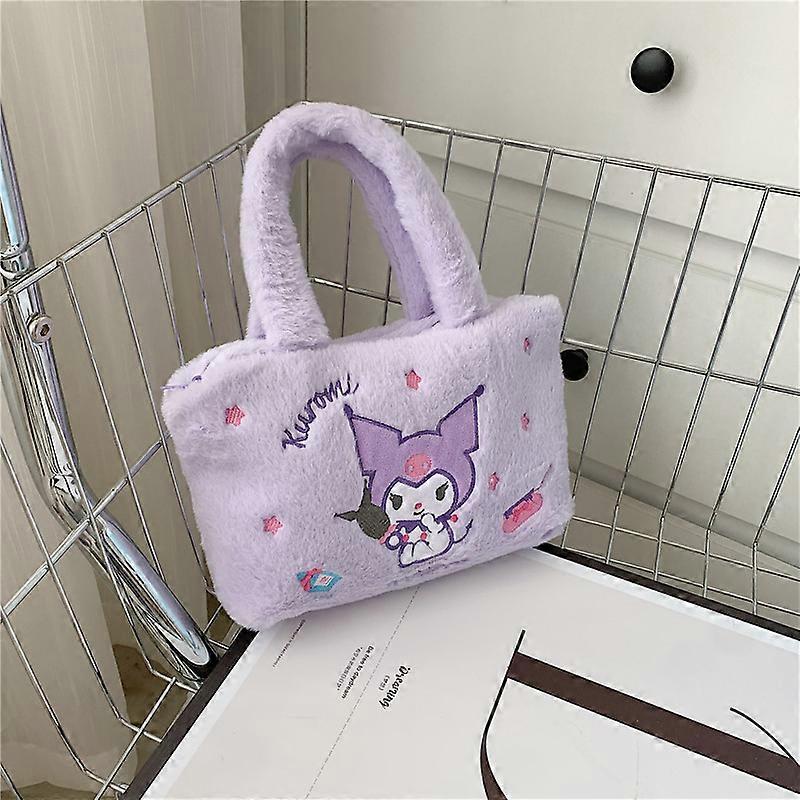 Sanrio Hello Kitty Bag plysj Stuff Cinnamoroll Melody Kuromi Plushie Kawaii Ryggsekk Crossbody ...