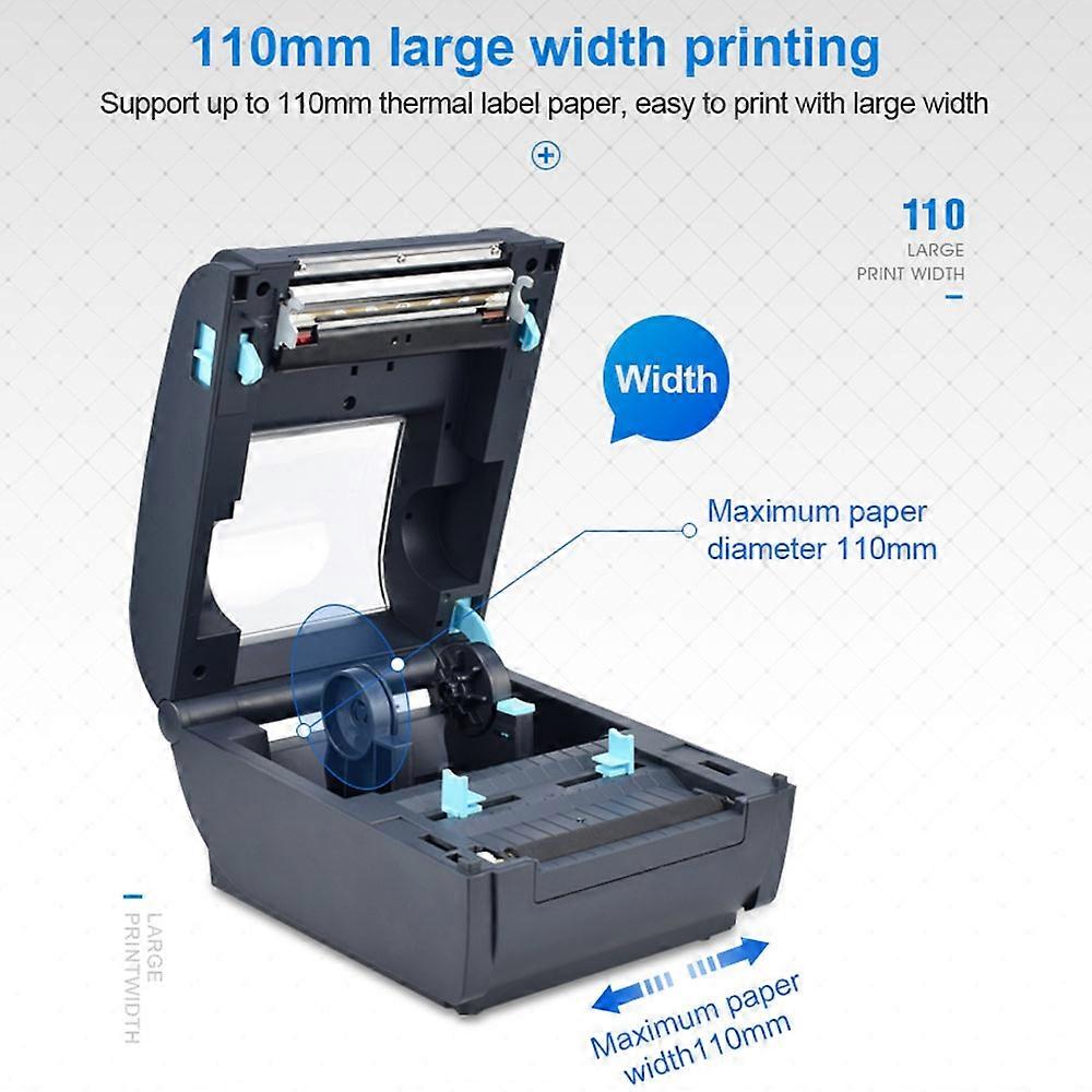 ZJ-9210 110mm Thermal Label Printer Portable Mini Label Printer USB ...