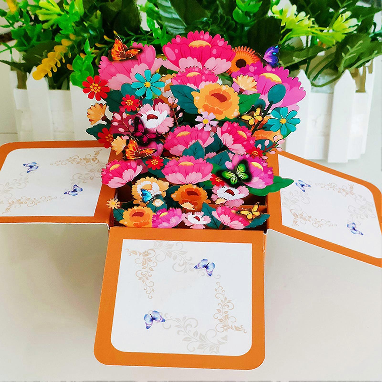 3D Birthday Card Pop-Up Happy Birthday Greeting Card Gift Box with ...