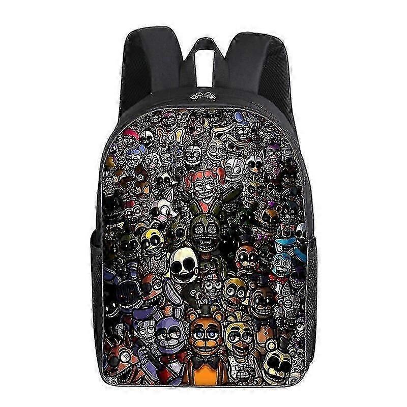 Five Night At Freddy School Backpack 3d Print Fnaf School Bag Cartoon ...
