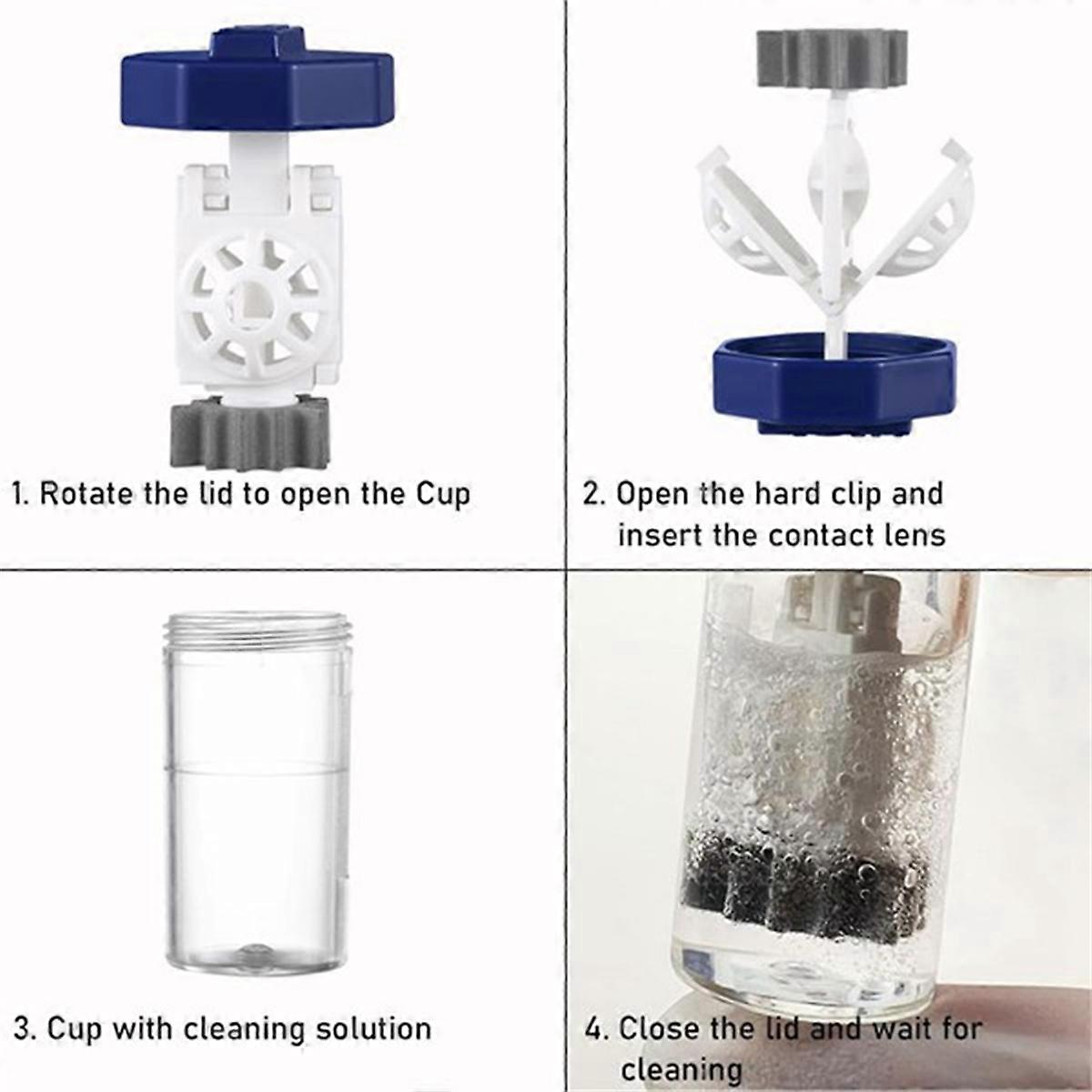 4 Pieces Hydrogen Peroxide Contact Lens Cleaner Case | Fruugo UK