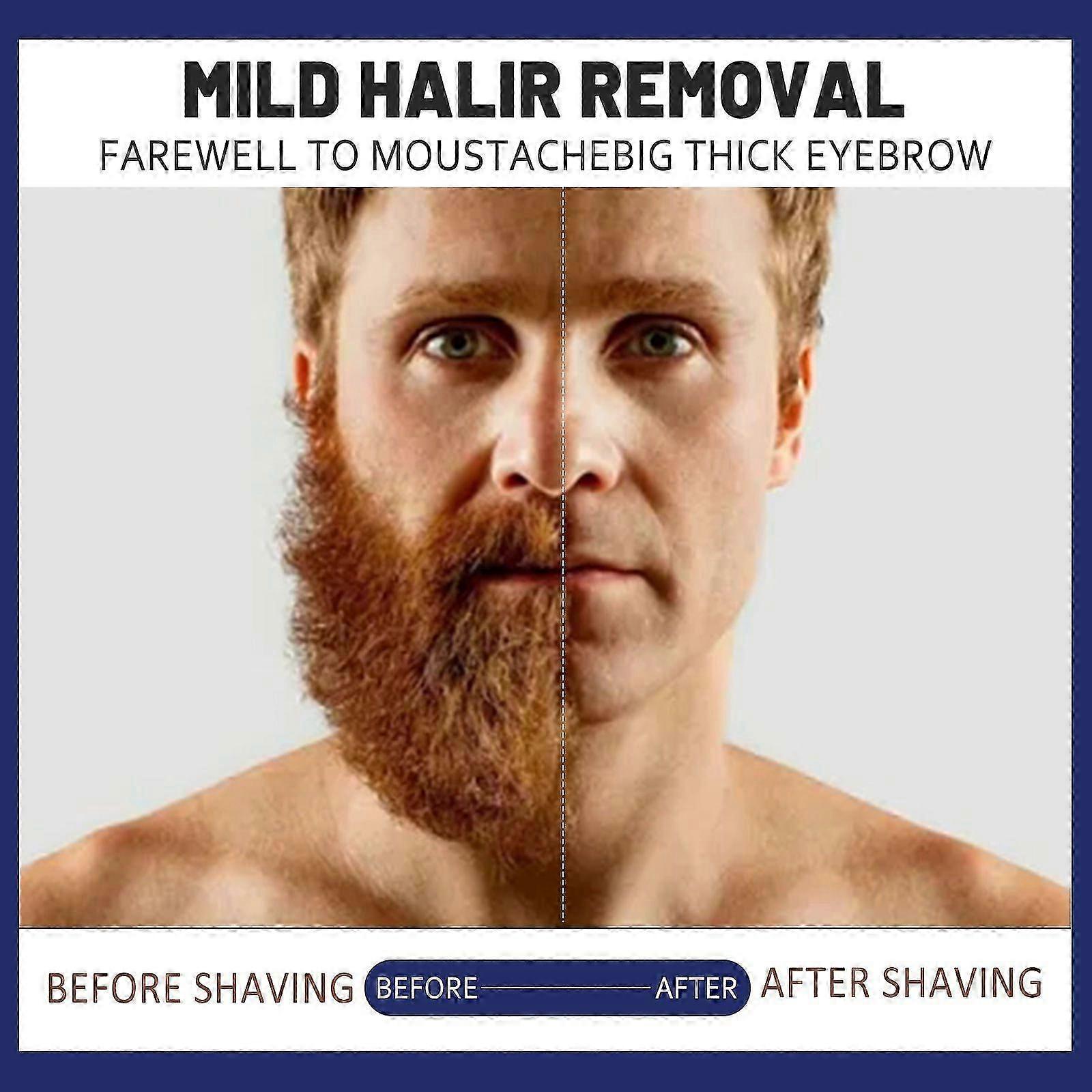 Eelhoe Men's Hair Removal Cream Body Chest Hair Beard Gentle Hair ...