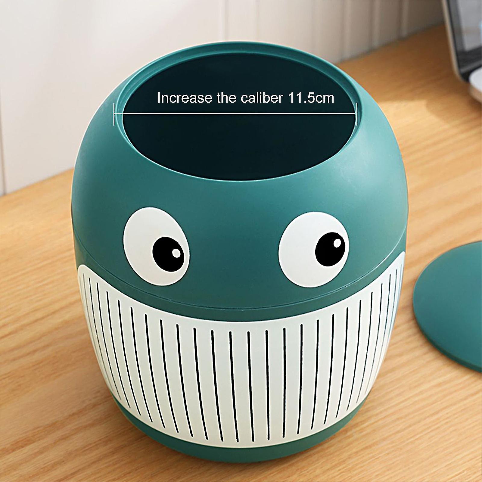 Desktop Trash Can Mini Size Home Decoration Reusable Waste Bin Round ...