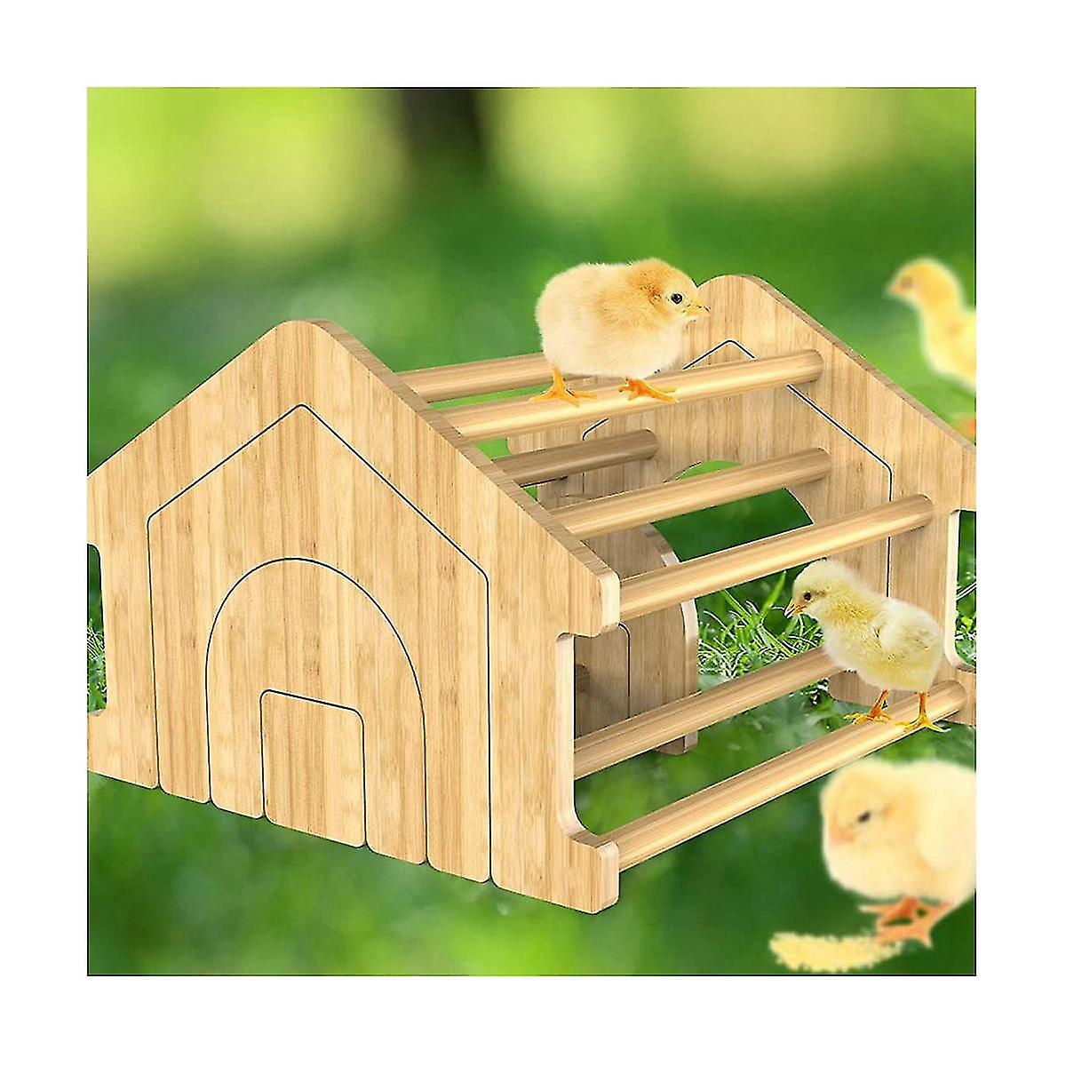 4 Pack Bamboo Chicken Perch Set, Strong Roosting Bar For Coop And ...