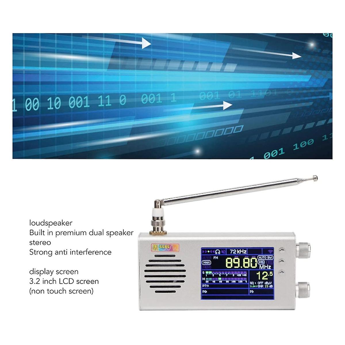 Tef6686 Full Band Radio Receiver, Portable Digital Am Fm Stereo Radio ...