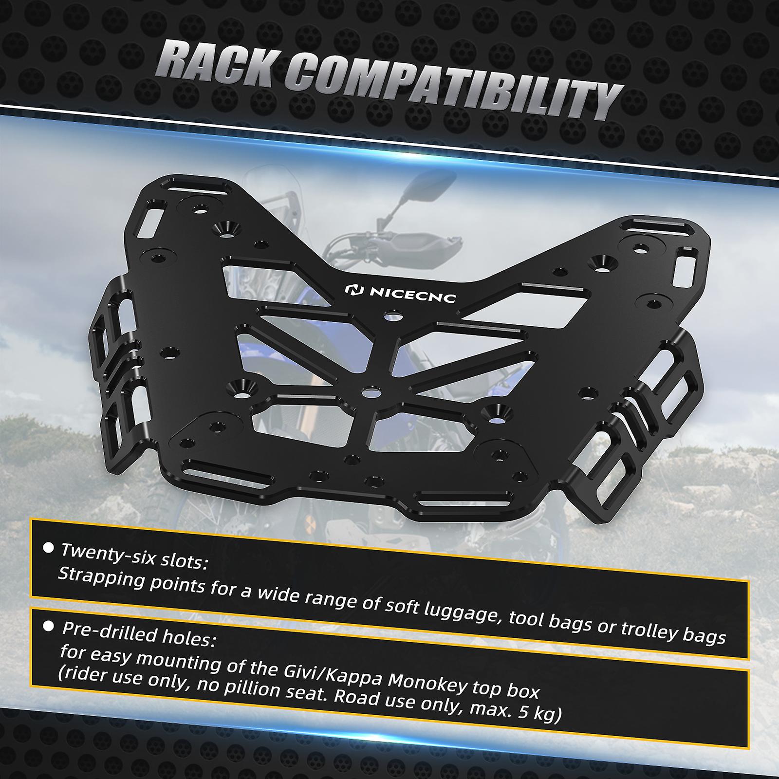 Motorcycle Rear Luggage Rack For Yamaha 2019-2024 Tenere 700 Xtz700 ...