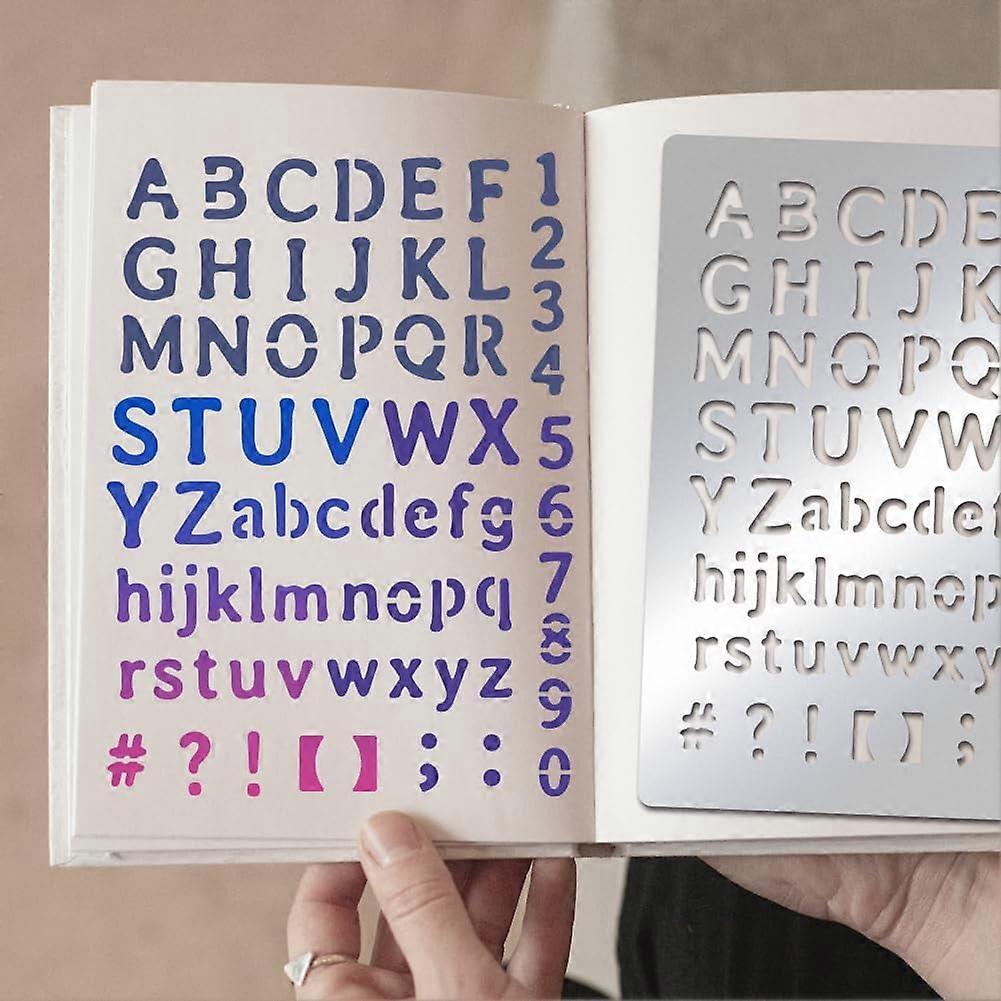 Metal Letter Stencil A to Z Alphabet & Number & Symbol Templates ...
