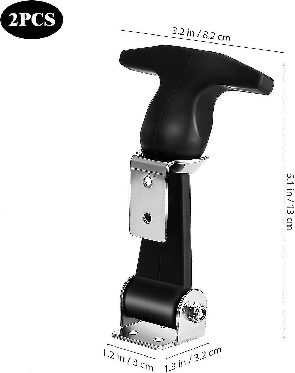 Flexible T-Handle Pull Latches Stainless Steel Rubber Hood Latch ...