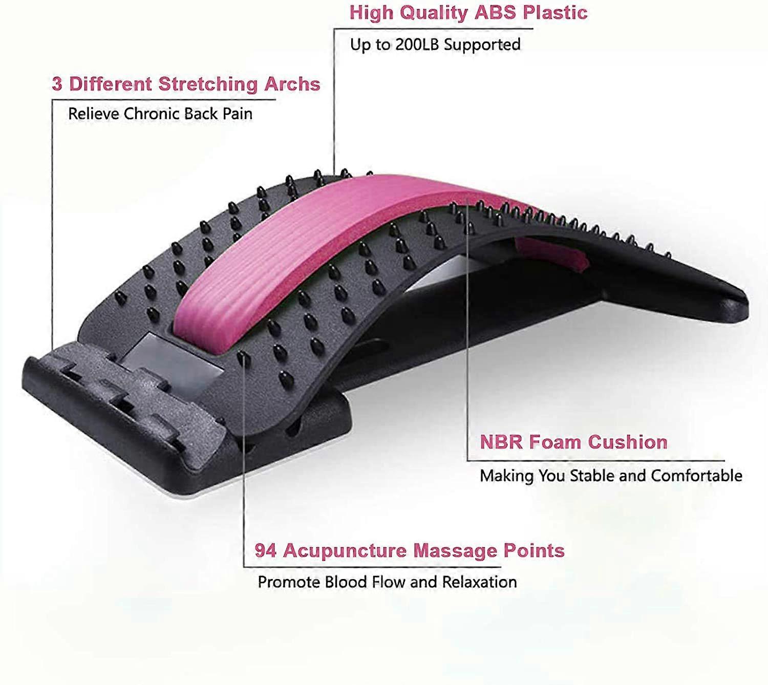 Back Stretching Device,Back Massager for Bed & Chair & Car,Multi-Level ...