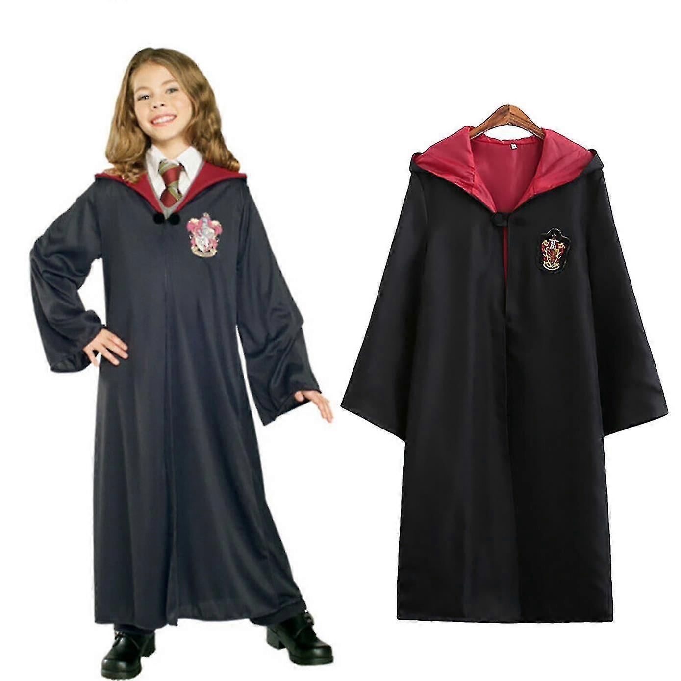 Harry Potter 6pc Set Magic Wizard Cosplay Fancy Dress Cape Cloak ...
