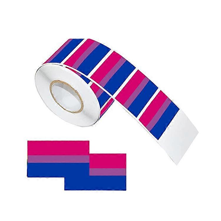 Bisexual Pride Rectangle Stickers for PRIDE Month - Wholesale Bi-Pride ...