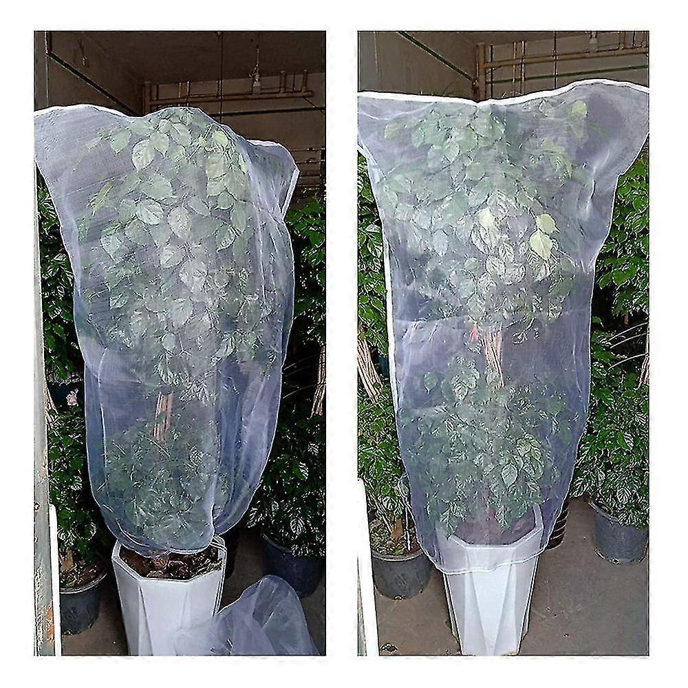 Plant Protection Net, 2 Pack Insect Protection Net With Drawstring ...