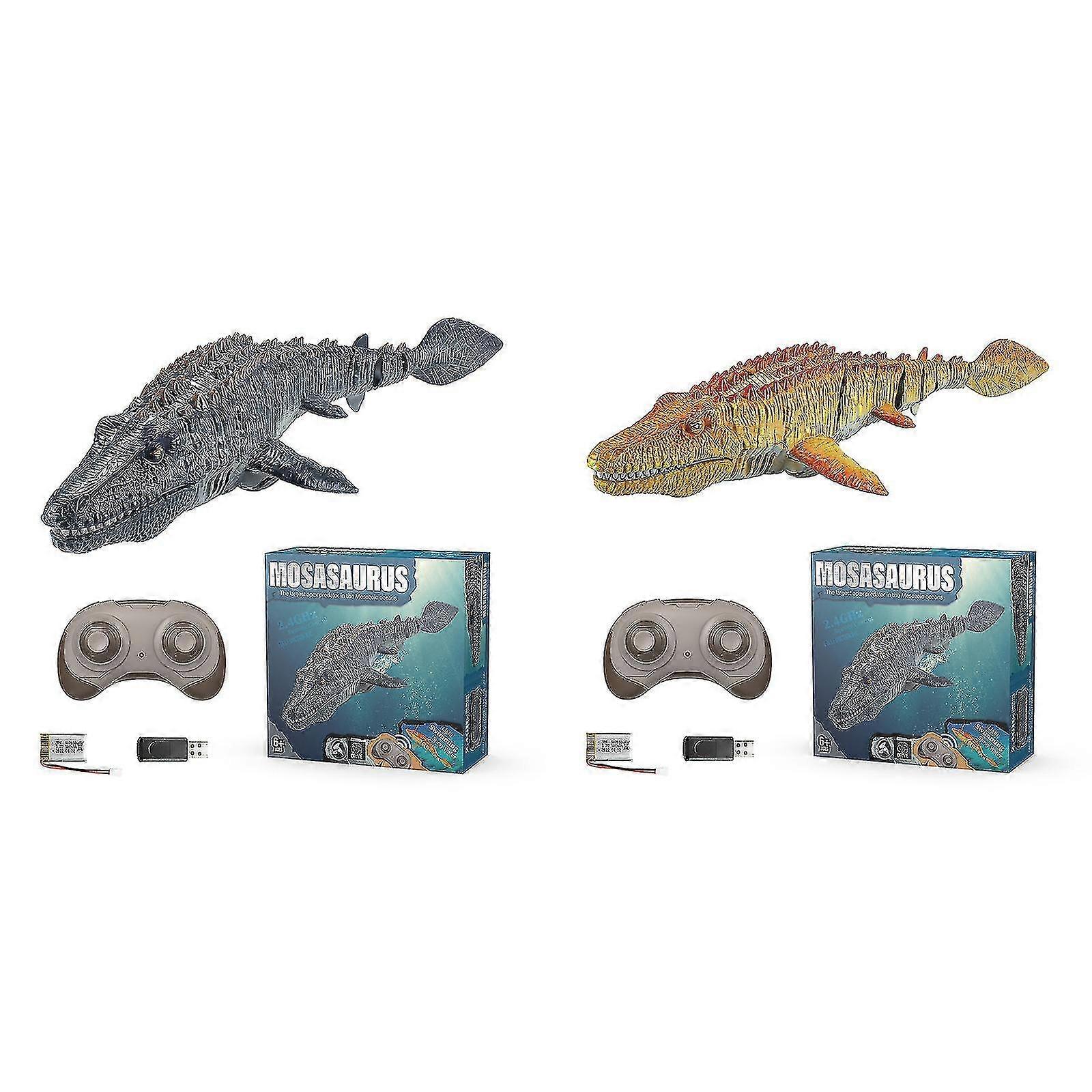 100% New,remote Control Mosasaurus Water Pool Toys For Kids, 2x500mah ...