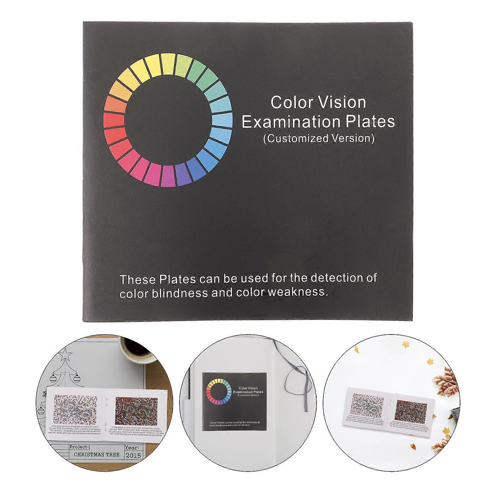 Color Blind Testing Book Vision Book Color Chart Test Chart Book for ...