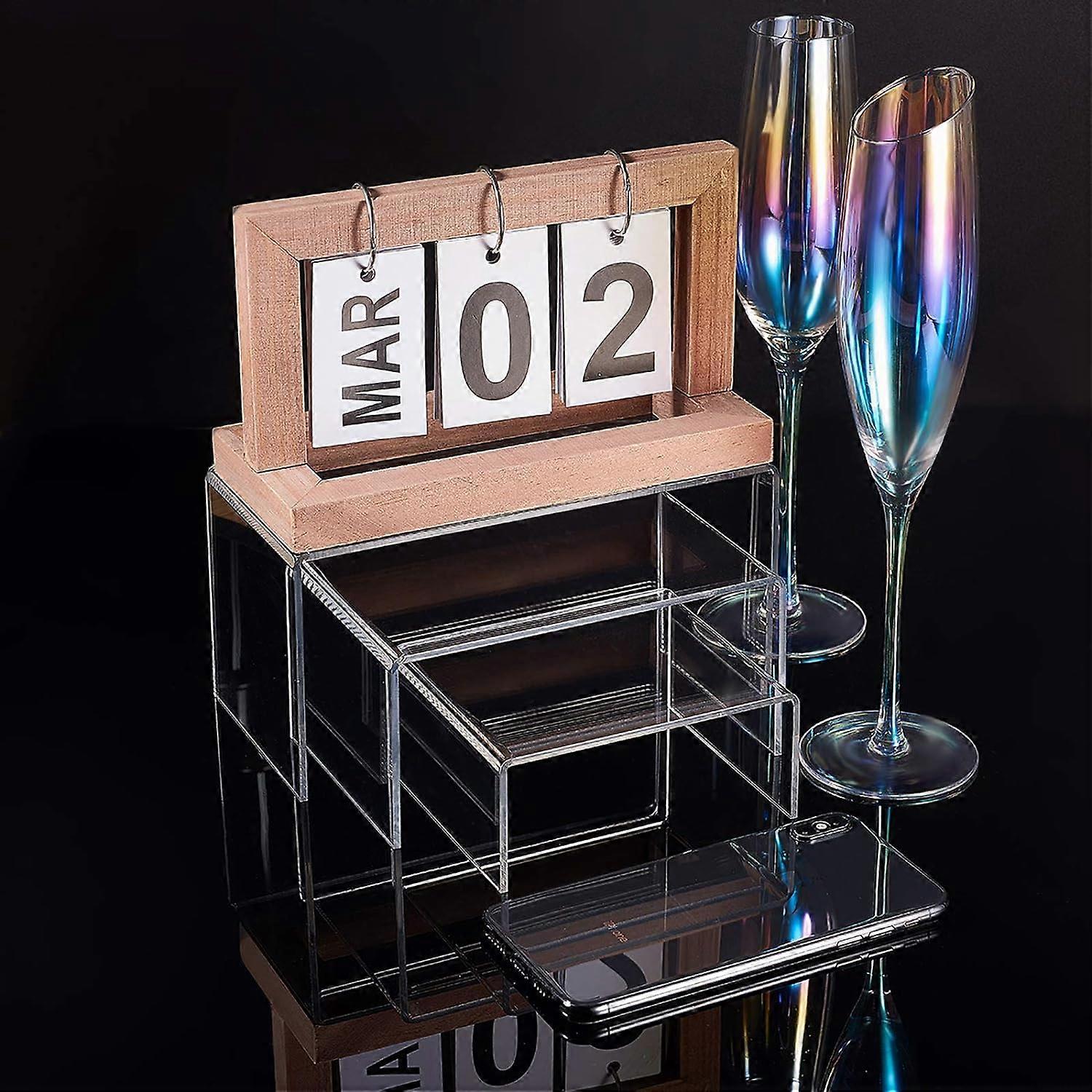 6pcs 3 Sizes Acrylic Display Risers Stand U-Shape Jewelry Display ...