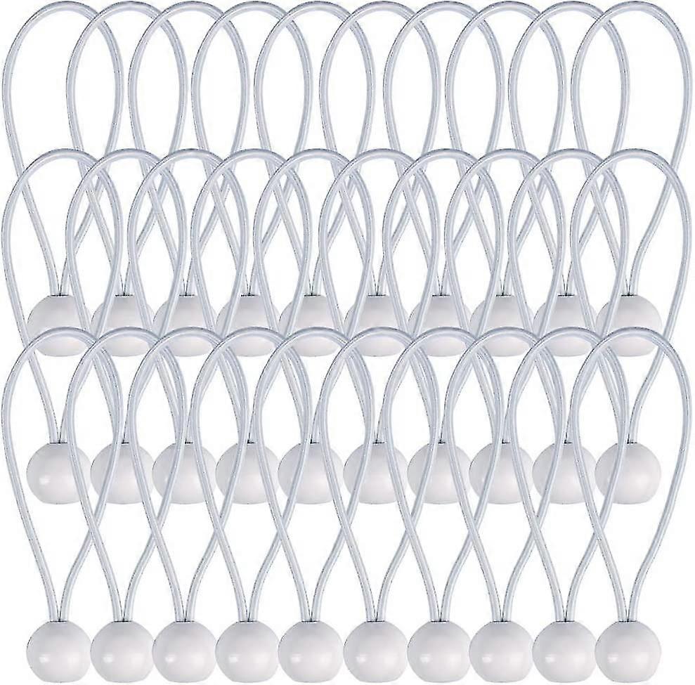 30 Pcs Bungee Cords With Balls 4 Inch White Ball Bungees Heavy Duty ...